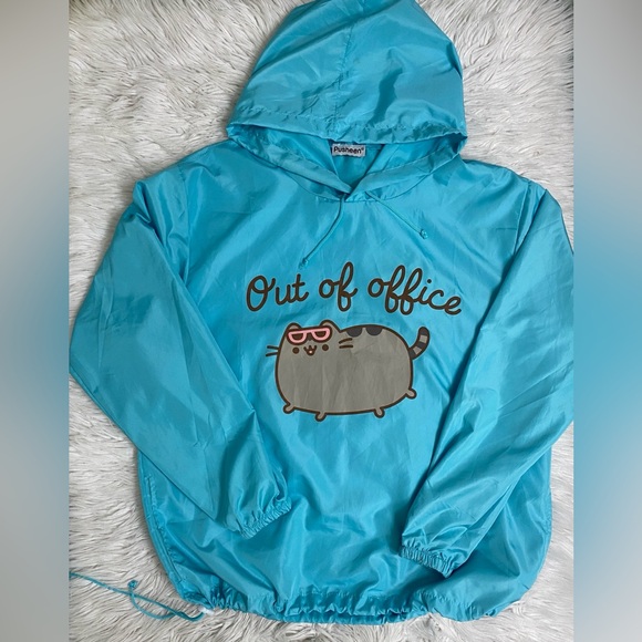 Pusheen | Jackets & Coats | Pusheen The Cat Out Of Office Windbreaker ...